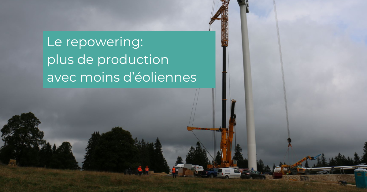 Le repowering: plus de production avec moins d’éoliennes